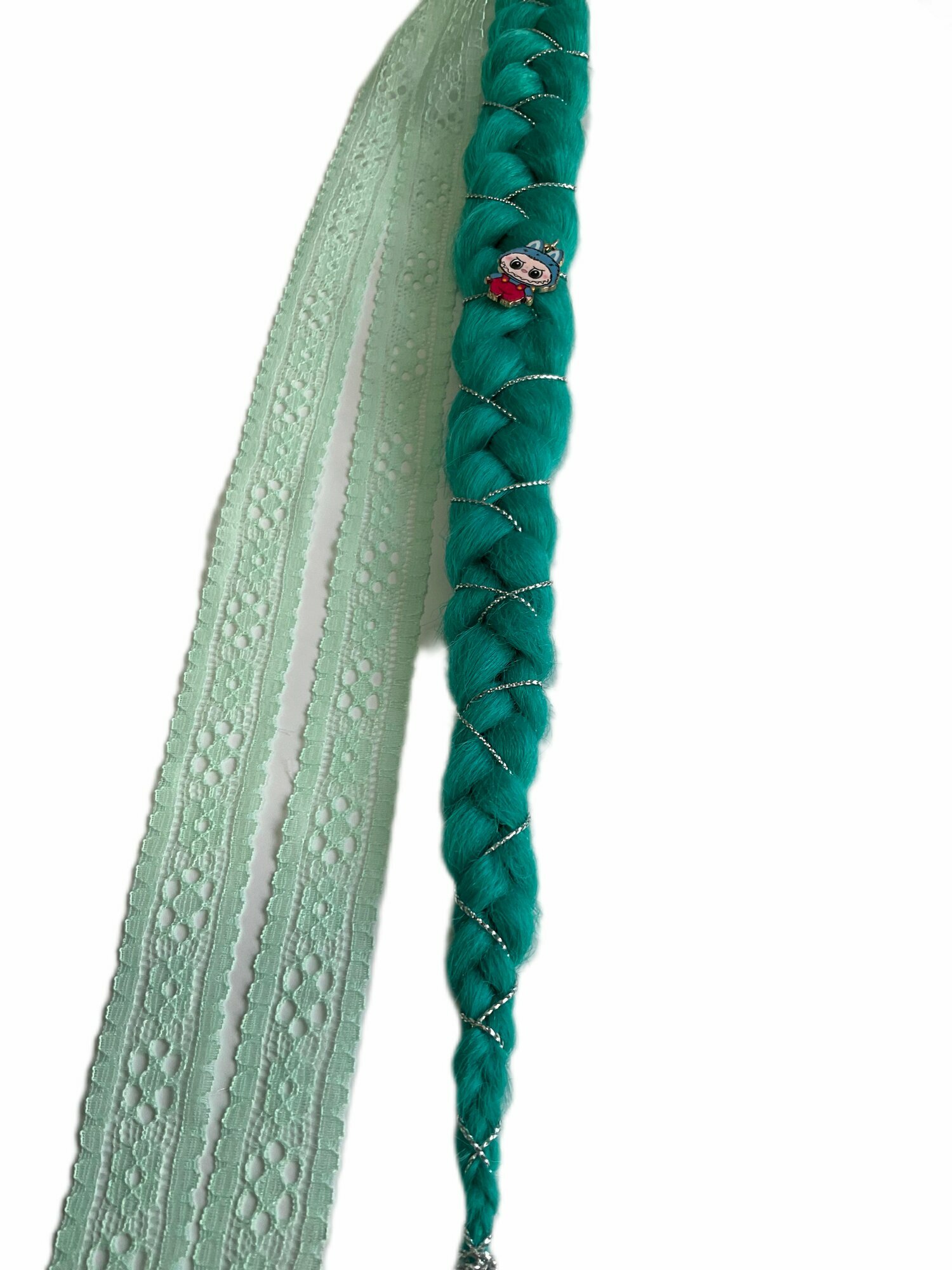 Коса накладная детская, 1шт, длина 45см