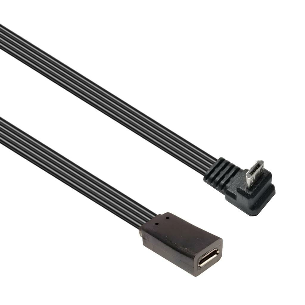 Удлинительный кабель для передачи данных Micro USB от мужчины к женщине, кабель для зарядки-0,5 м-от V8DO до V8F