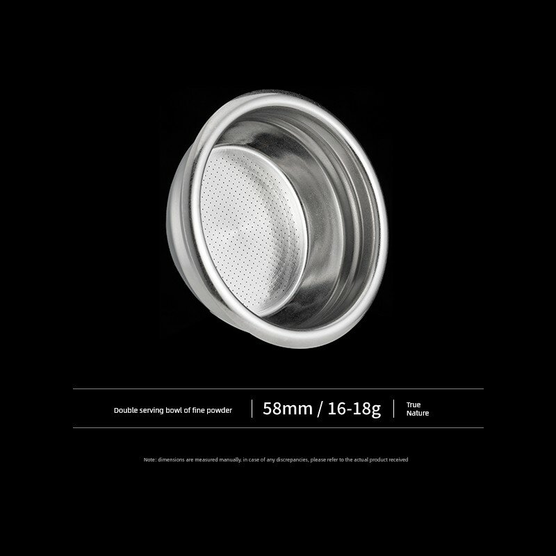 Универсальная чаша для кофемашины (51/54/58 мм) из нержавеющей стали 304, для одинарных/двойных чашек, без отверстий,