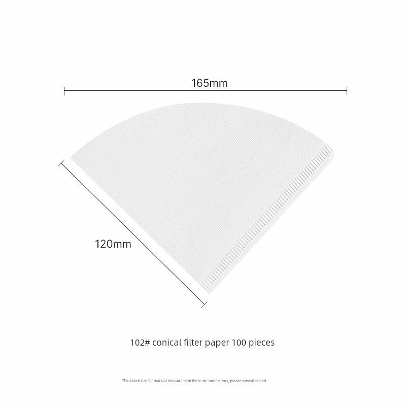 Кофе-фильтр для конусного дрипера V02, 100 листов - Устойчивый, высокая производительность
