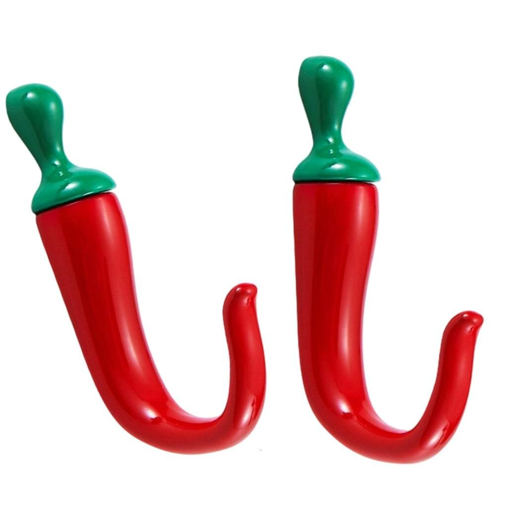 Подвесной крючок в форме перца, зеленый красный