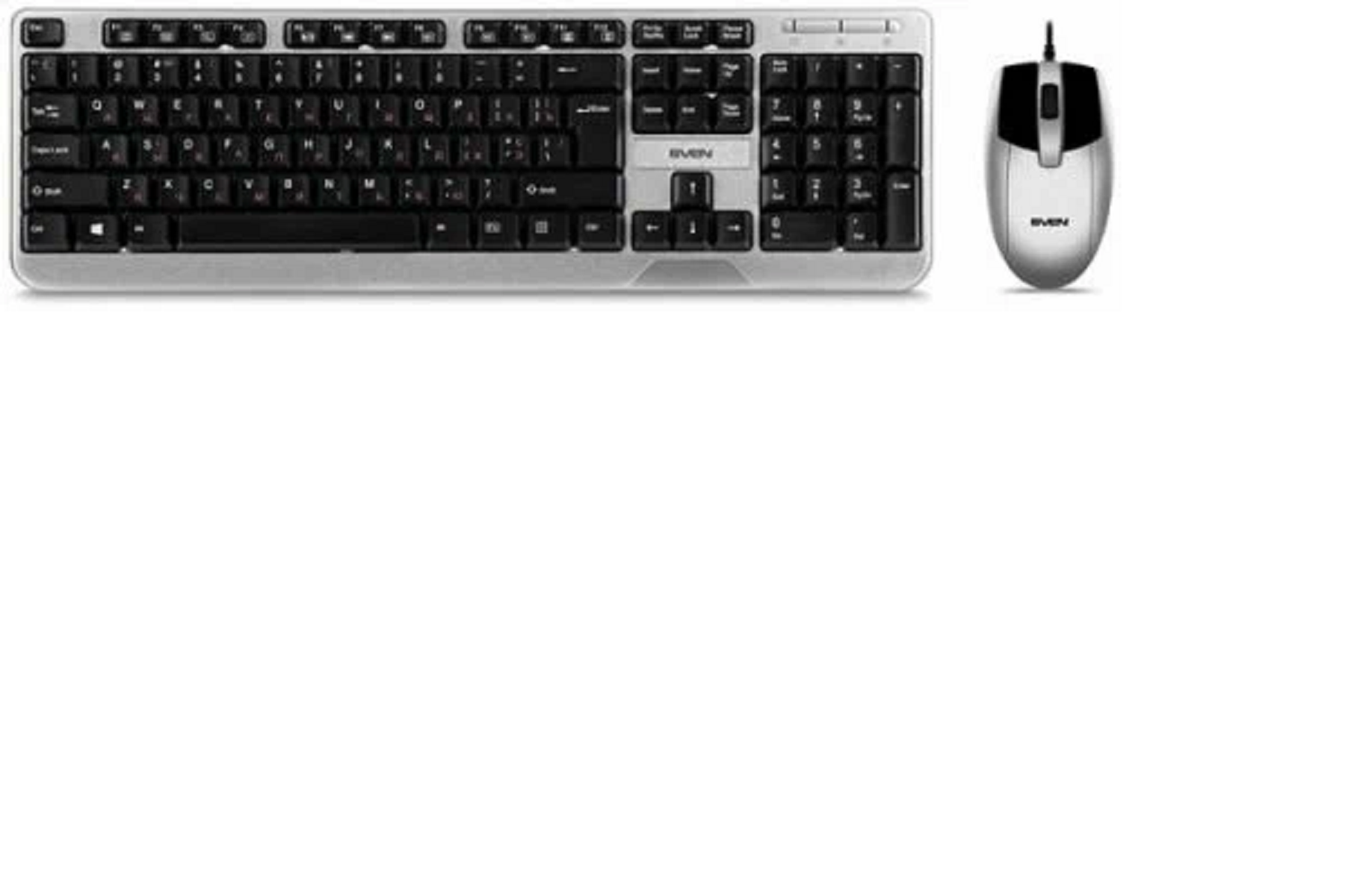 Клавиатура и мышь Sven KB-S330C Black USB SV-017309 104клавиши+12Fn, 3кнопки, 1000dpi