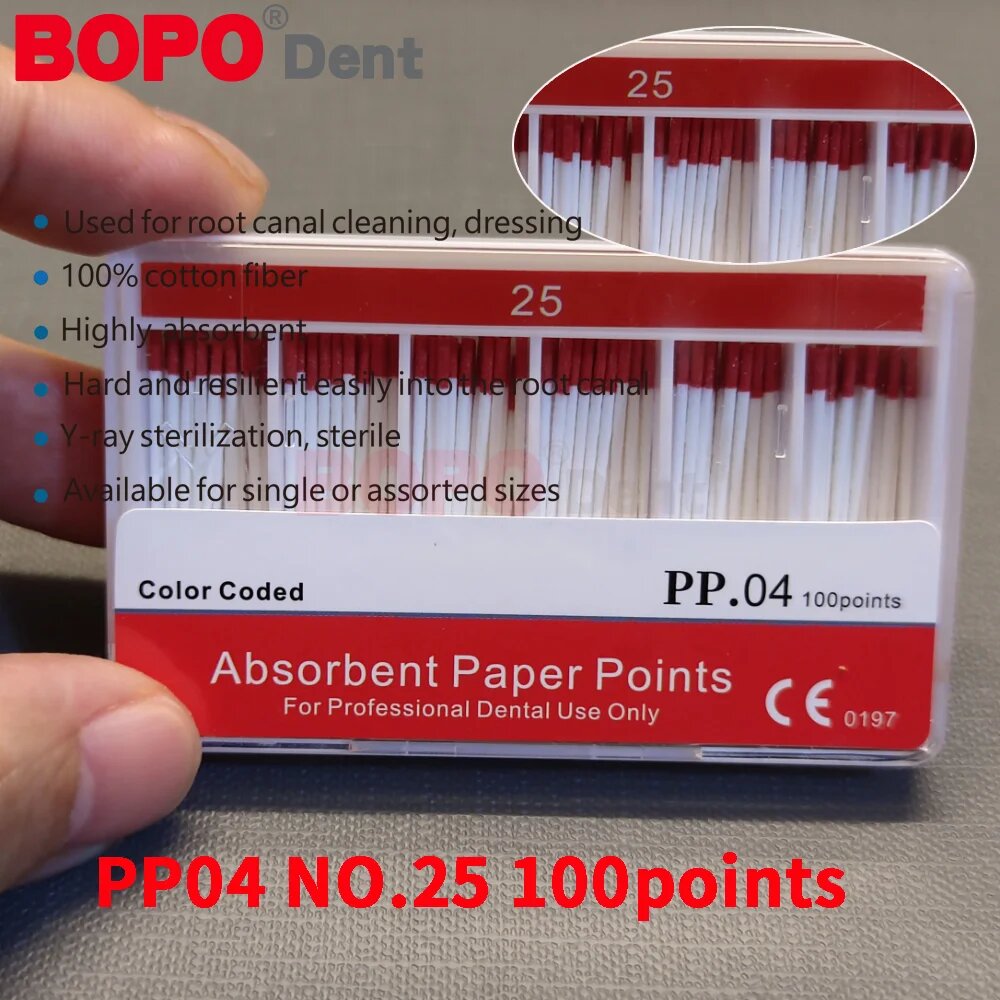 Бумажные точки Absorbent Paper Points PP04 NO.25
