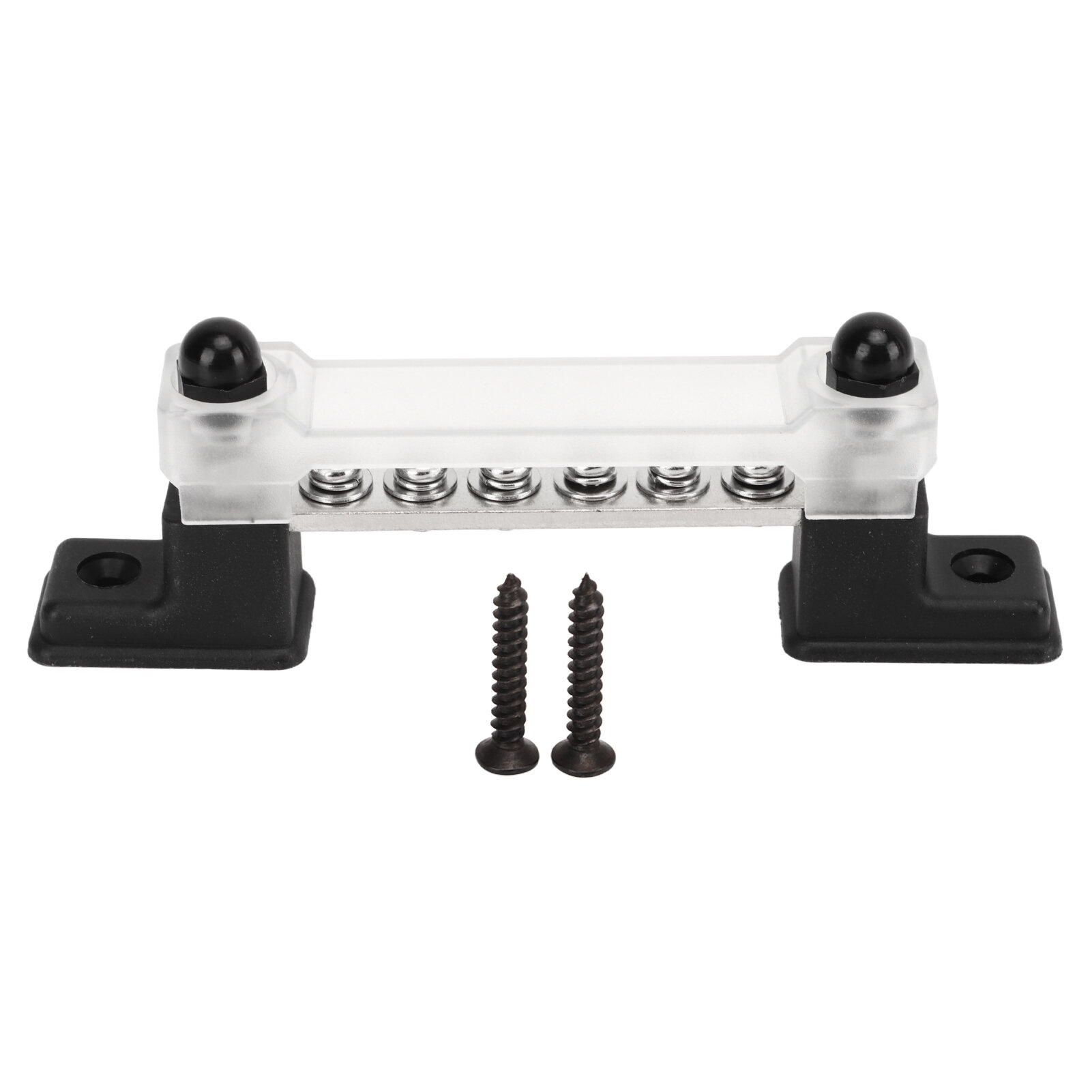 Клеммная шина/колодка распределения, 6 позиций, винтовые зажимы, для автомобилей, лодок, яхт, пикапов, фургонов.