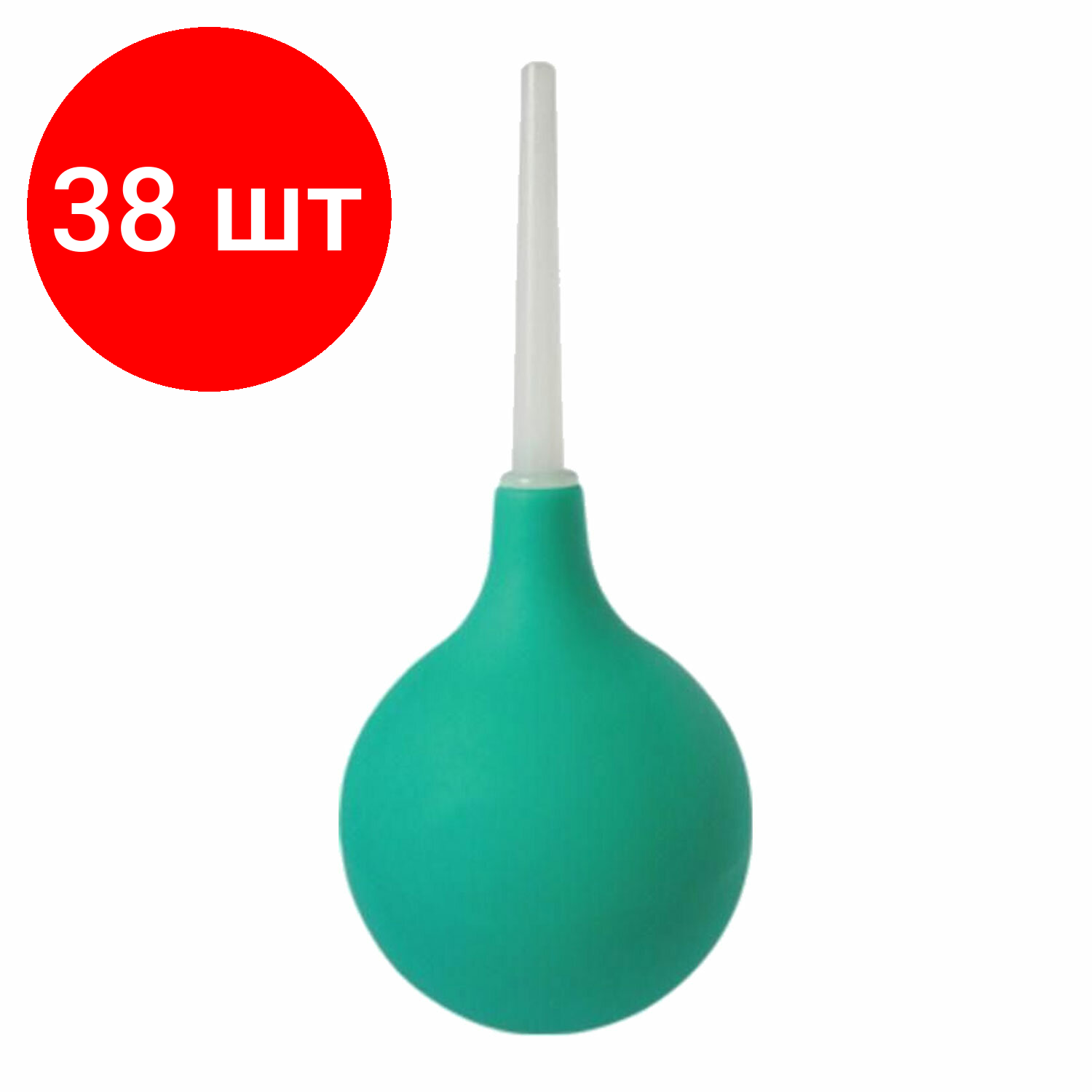 Комплект 38 шт, Спринцовка с твердым наконечником, объем 200 мл, № 6Б, виталфарм, ВИТ00004951