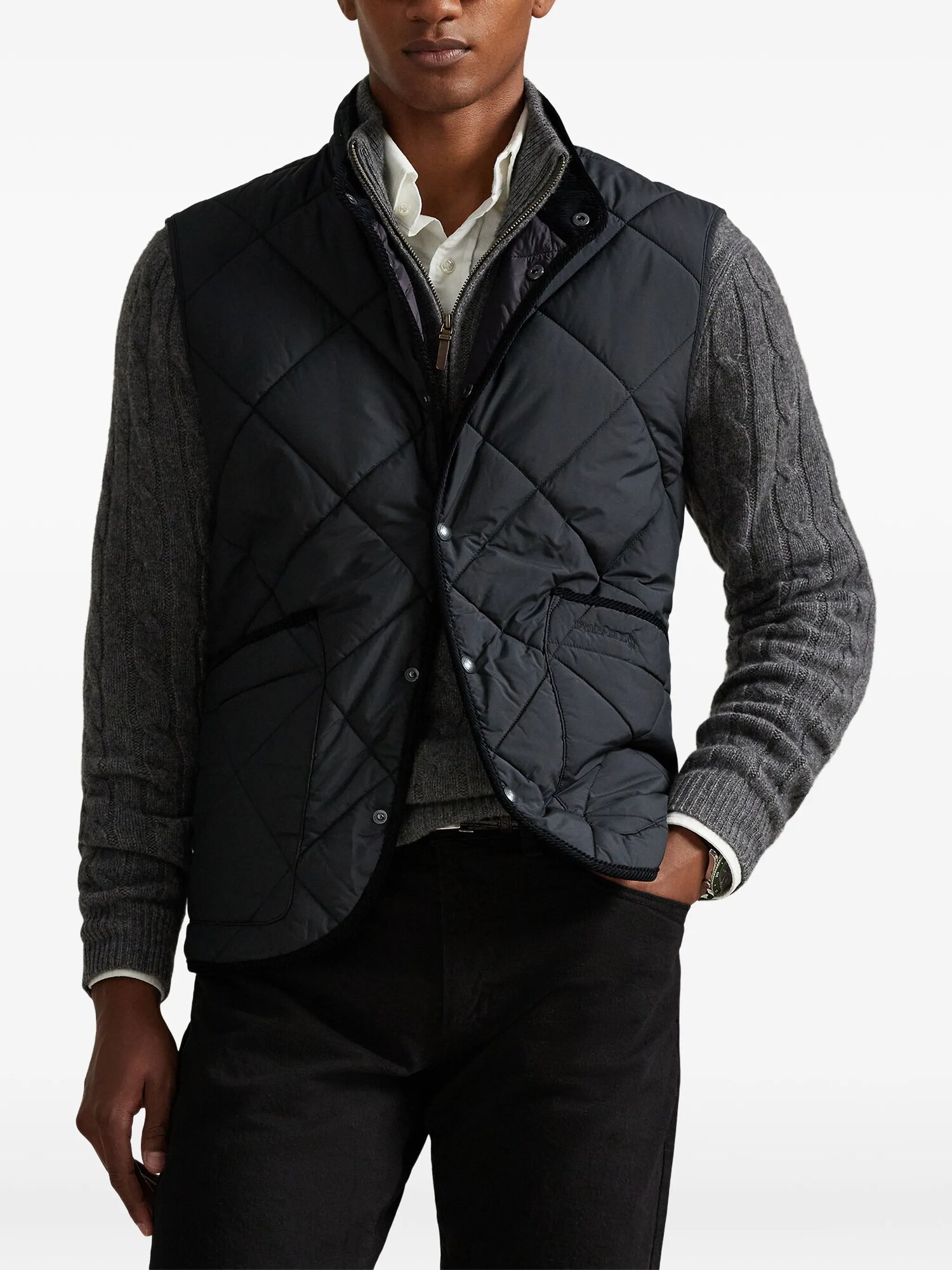 Жилет Polo Ralph Lauren Quilted vest, размер XL, черный — фото 1