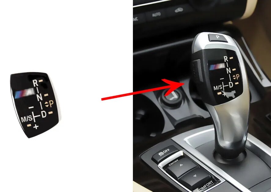 F30 F10 Крышка ручки переключения передач Автоматическая автомобильная ручка переключения передач Крышка переключения передач для Bmw F30 F31 F32 F33 F34 F36 F07 F10 F11 F06 F12 F14 Glass Cover with M