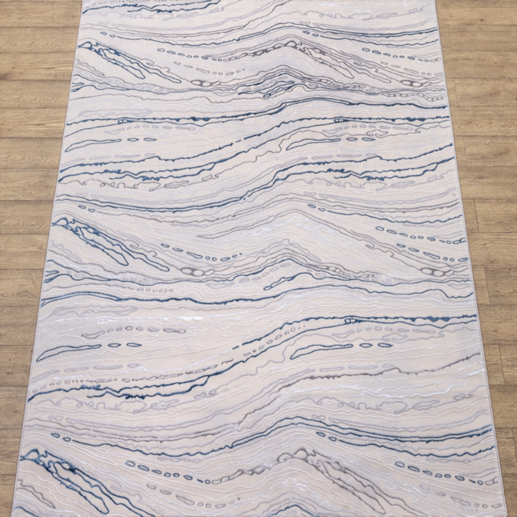 Ковер Турецкий Aruna дизайн F592AW цвет BEIGE / D.BLUE 2.4x3.4м