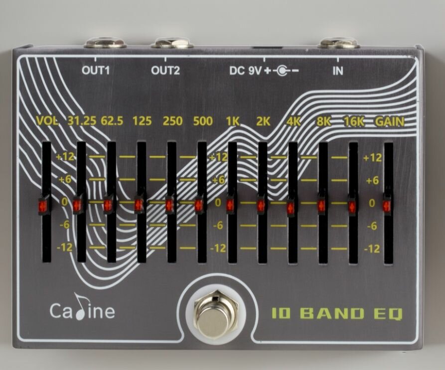 Caline CP-81 10 Band EQ Педаль эффектов для электрогитары эквалайзером версия 3.0