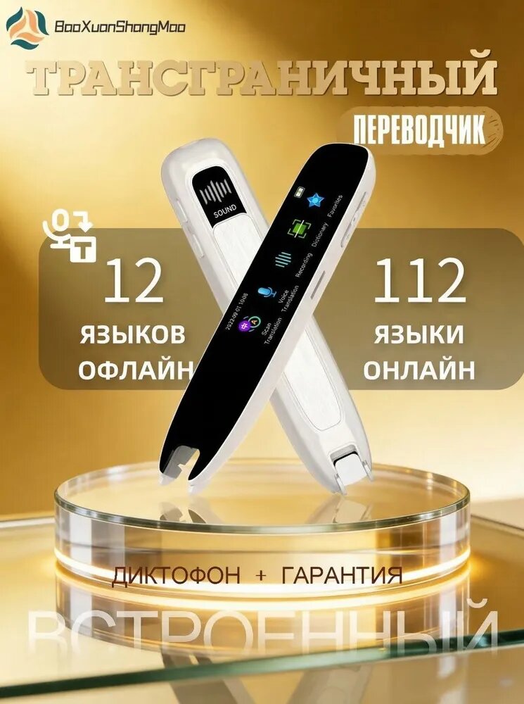 Ручка переводчик со сканером, электронный голосовой переводчик без интернета