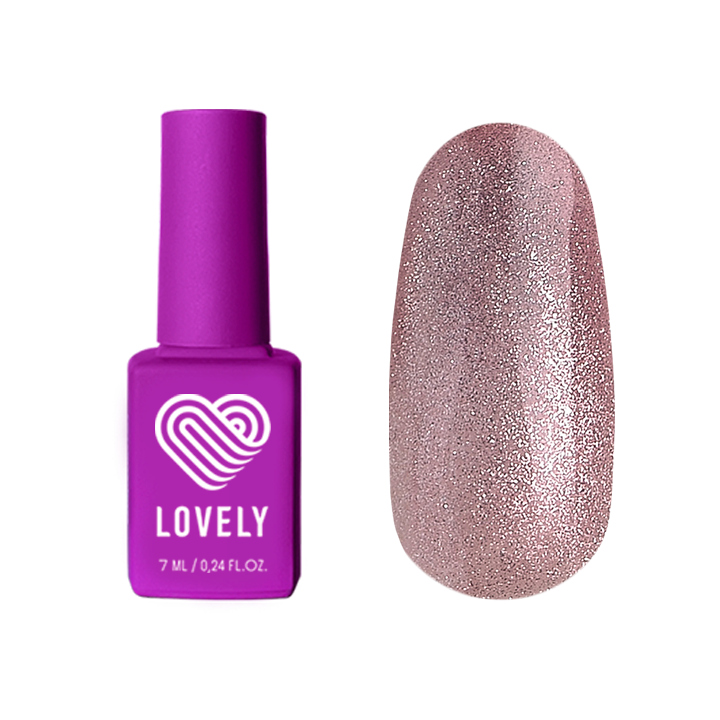 Гель-лак "Lovely Moon Light", магнитный, кошачий глаз, фиолетовый, 7 мл