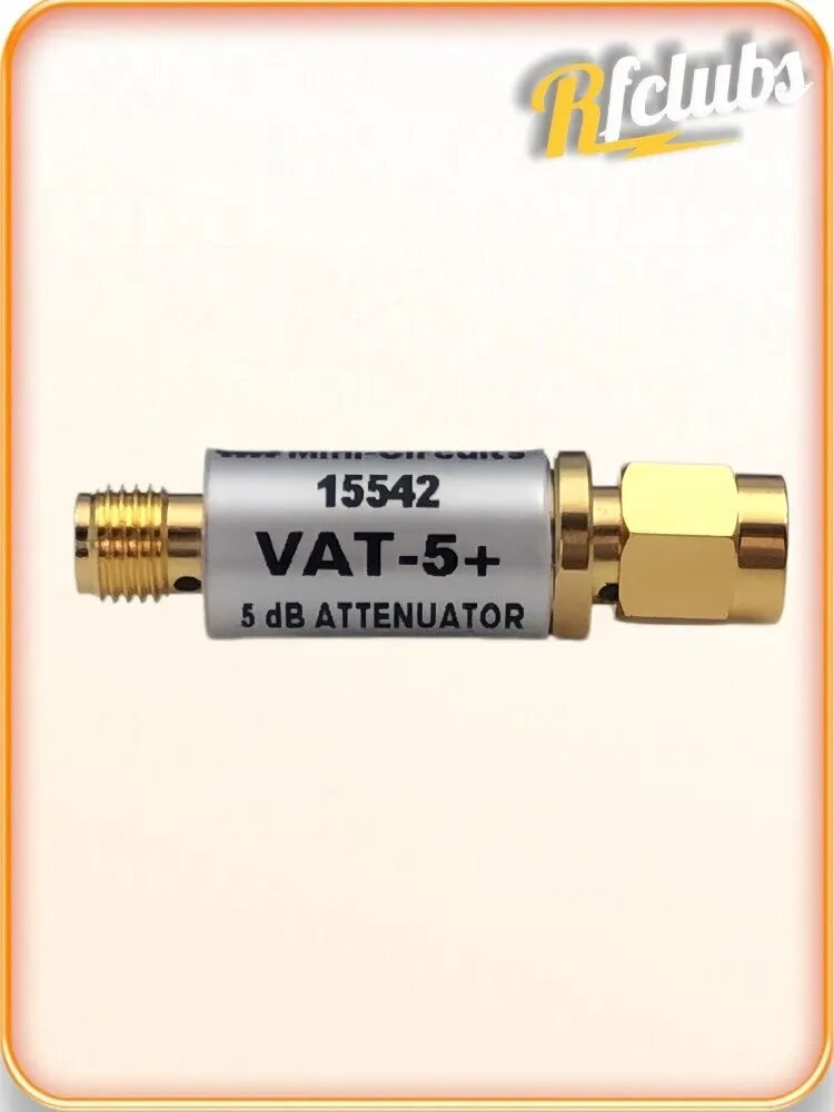 Фиксированный аттенюатор VAT-5+, 5 дБ, диапазон DC-6000 МГц, Mini-Circuits