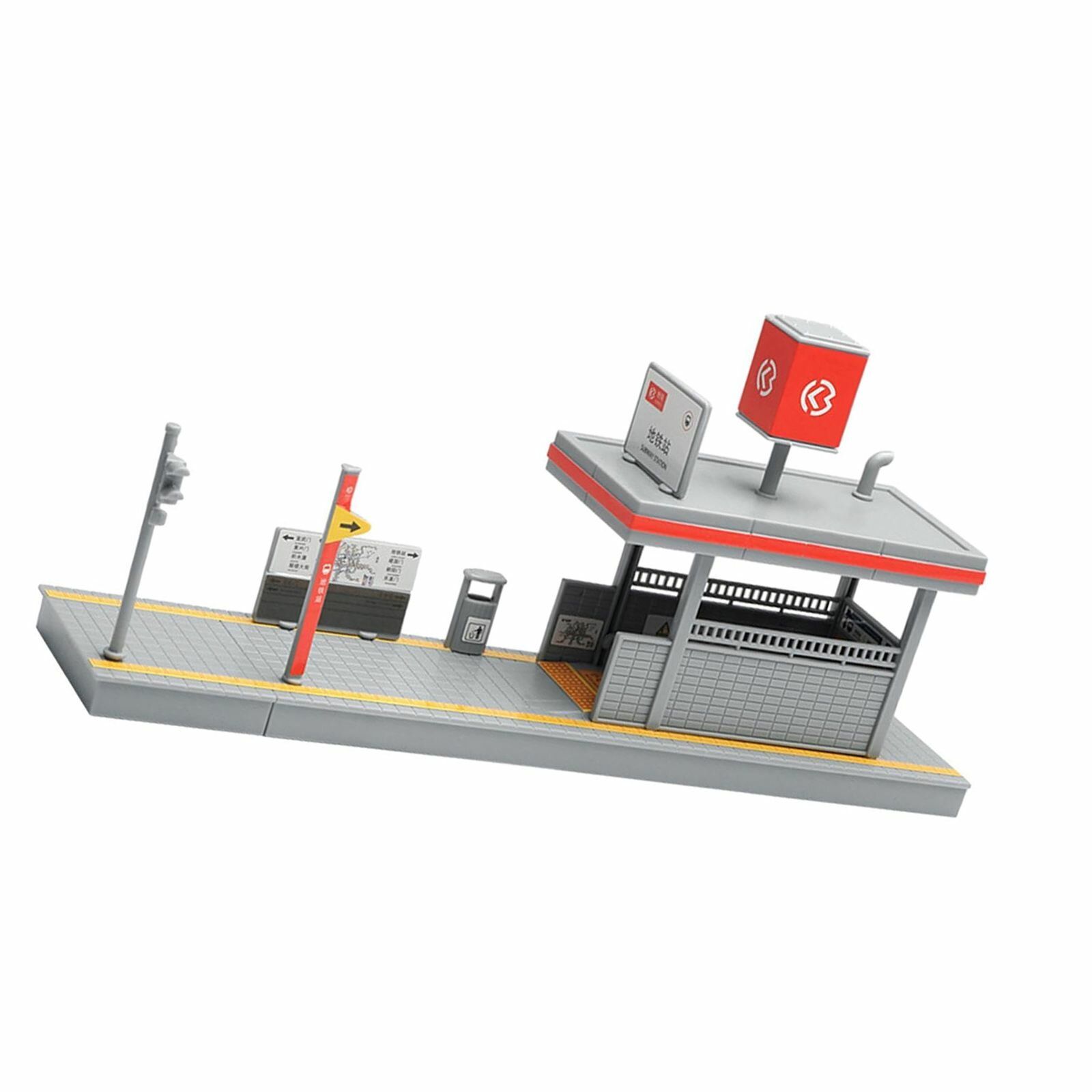 Набор для сборки модели станции метро масштаба 1/64 миниатюрные диорамы макет поезда демонстрации