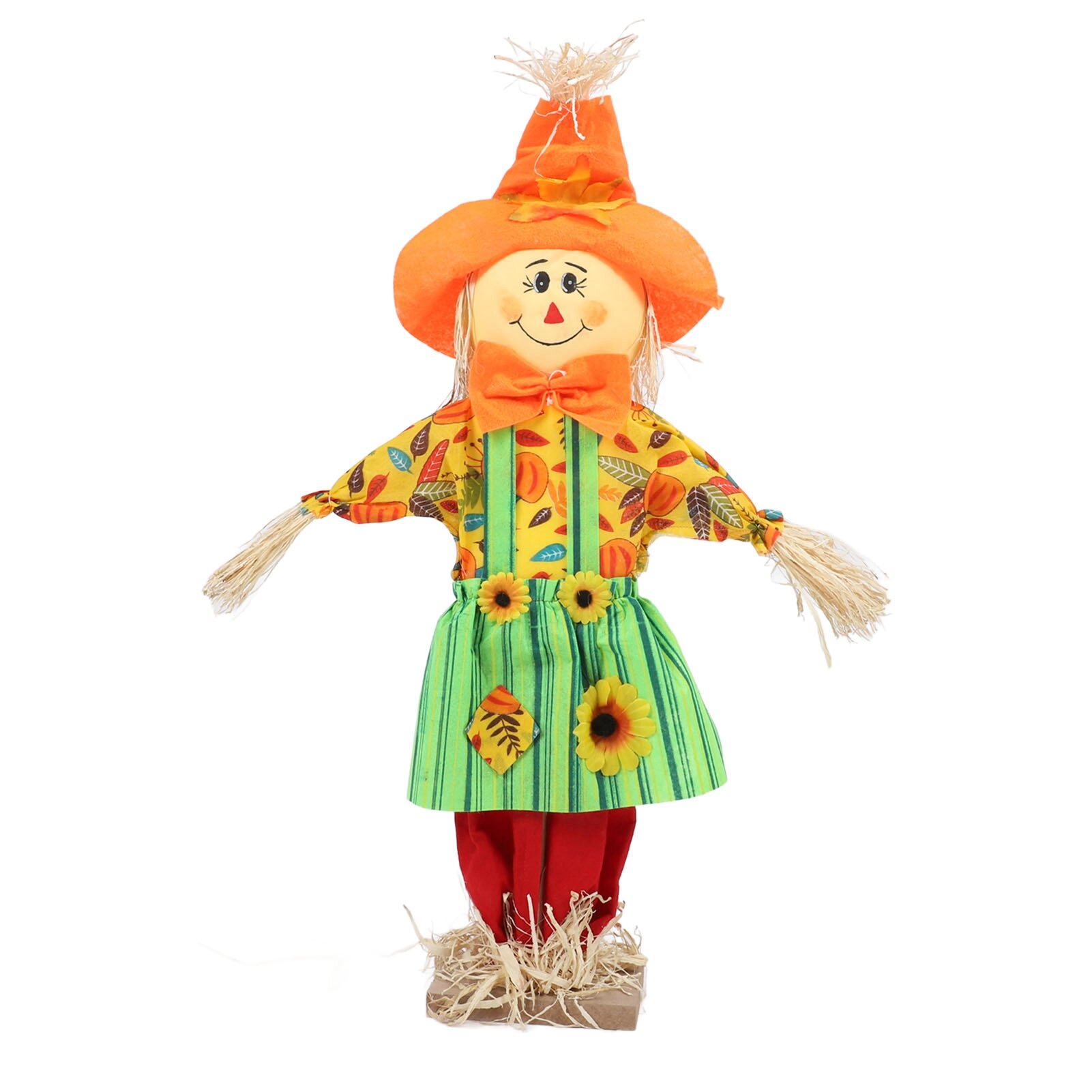 Фигурка пугала 60 см, осеннее украшение для сада, украшение для женского сада в стиле Дня благодарения, отпугиватель животных