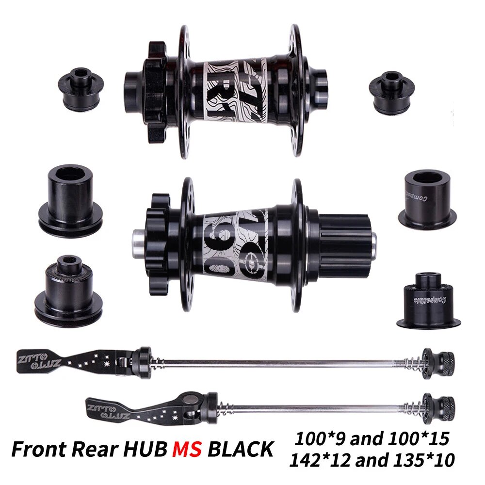 ZTTO задняя втулка MTB DR190 32 отверстия Черный, Front Rear MS BLACK