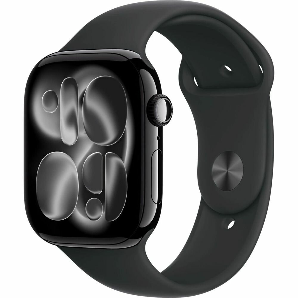 Умные часы Apple Watch S11 GPS 46mm Jet Black Aluminium Case with Black Sport Band - M/L