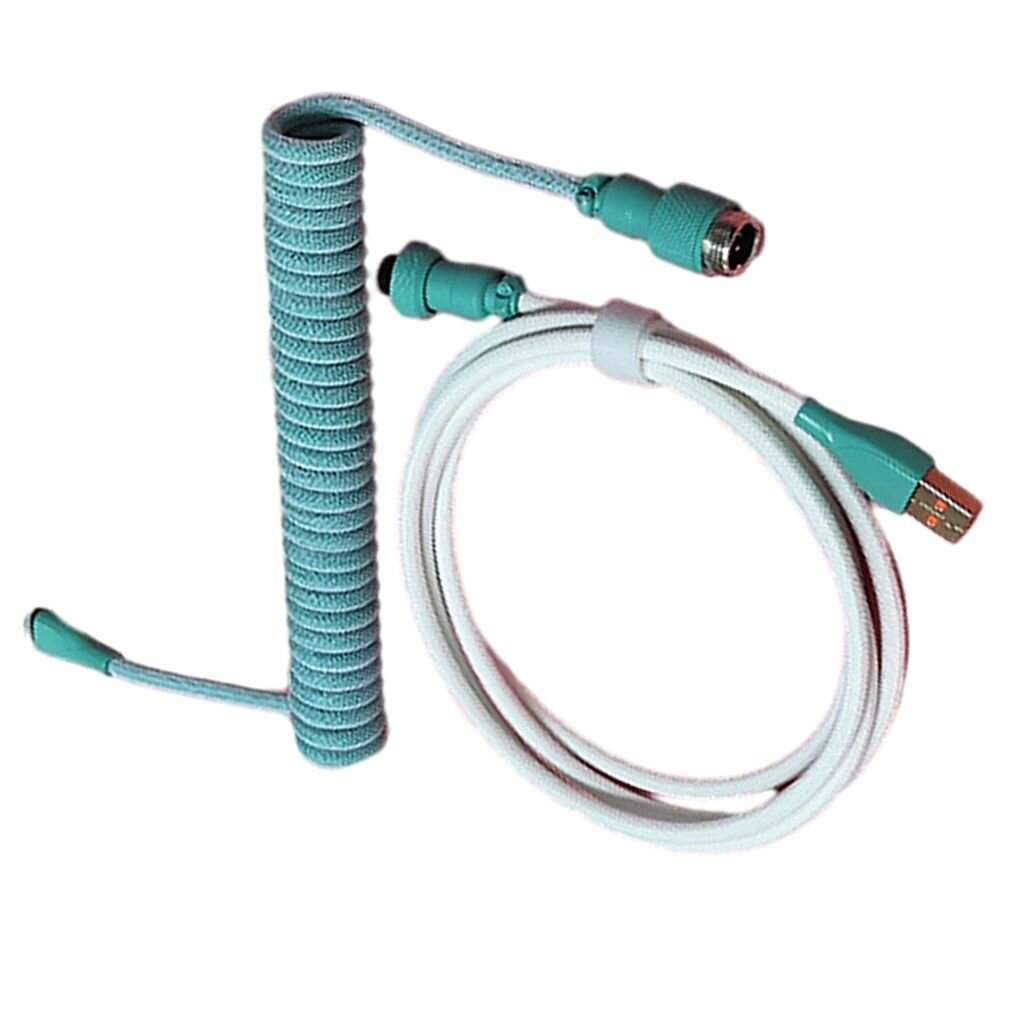 Коиловый USB-кабель Type-C к USB-A с разъемом для механических клавиатур