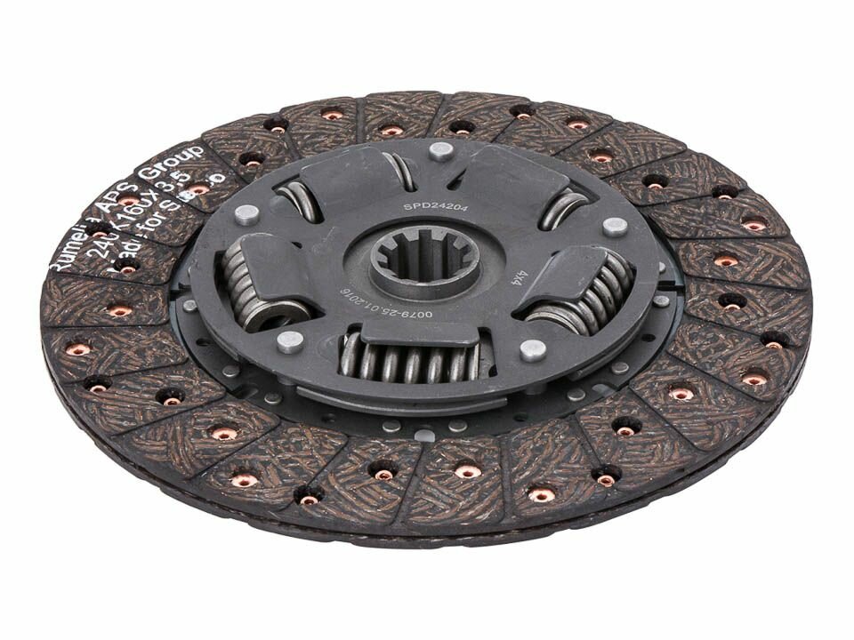 Диск сцепления УАЗ дв 409 с КПП DYMOS Корея 5 ступ STARCO УС тонкий вал накладка Органика SPD24214