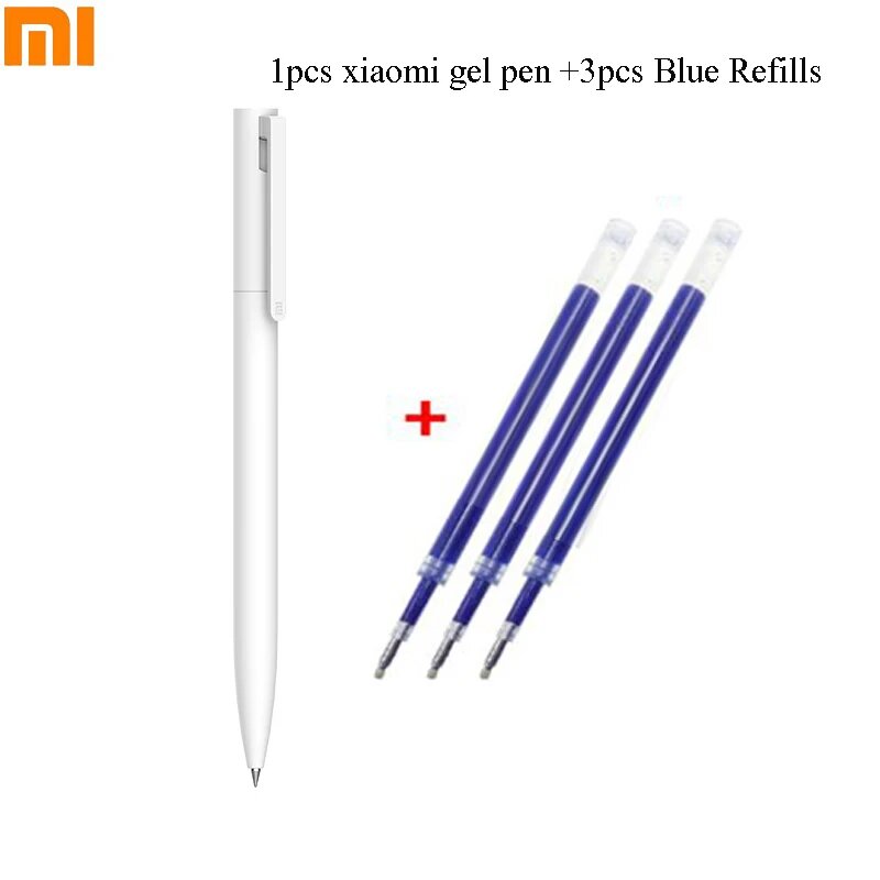 Гелевая ручка Xiaomi Mijia MI Pen 9.5 мм 1Pen With 3Blue Ink