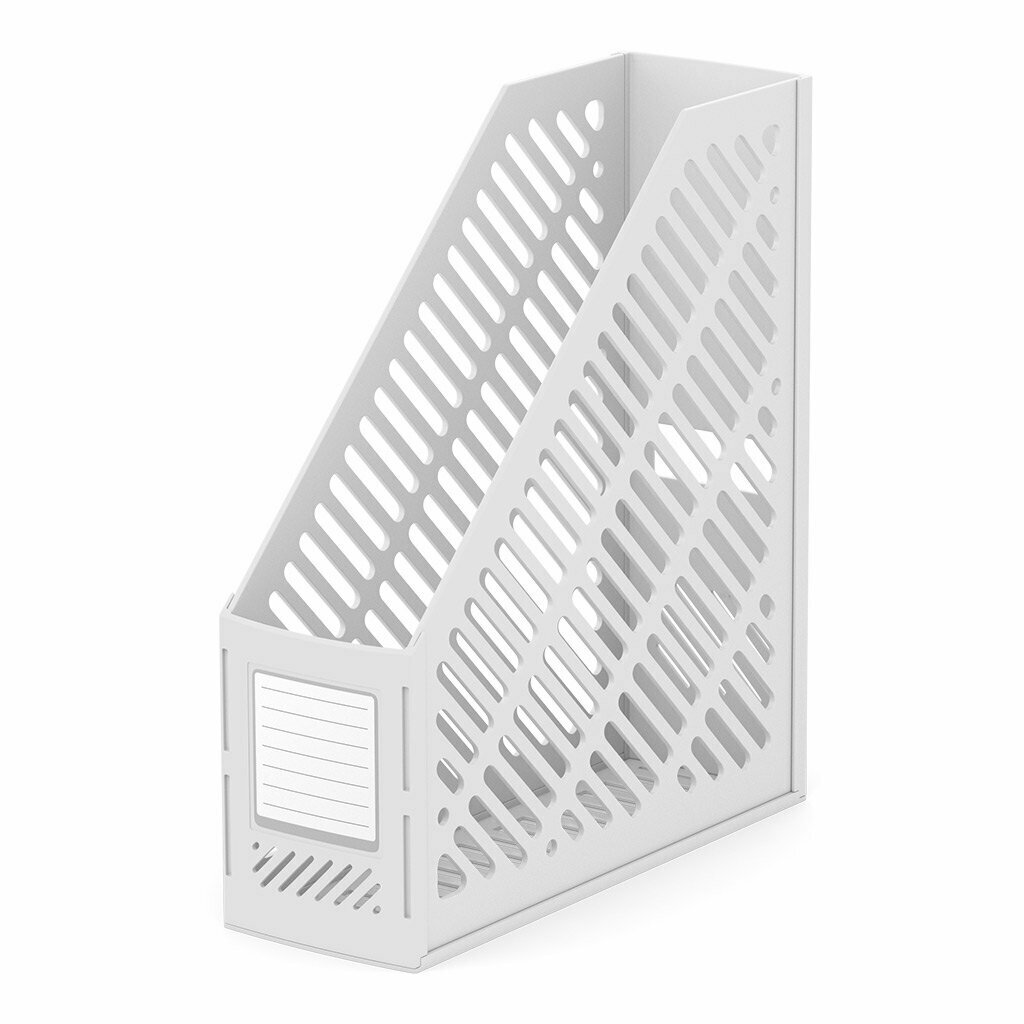 Лоток вертикальный "Classic" 90мм, пластик, белый, ErichKrause