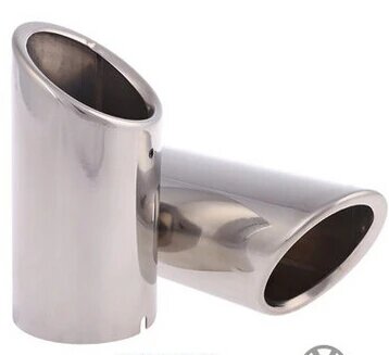 Глушитель выхлопной трубы из нержавеющей стали, автомобильные аксессуары для Volkswagen Golf 7 MK7, JETTA MK6 , GOLF 6,1.4T 2012 - 2015 SILVER