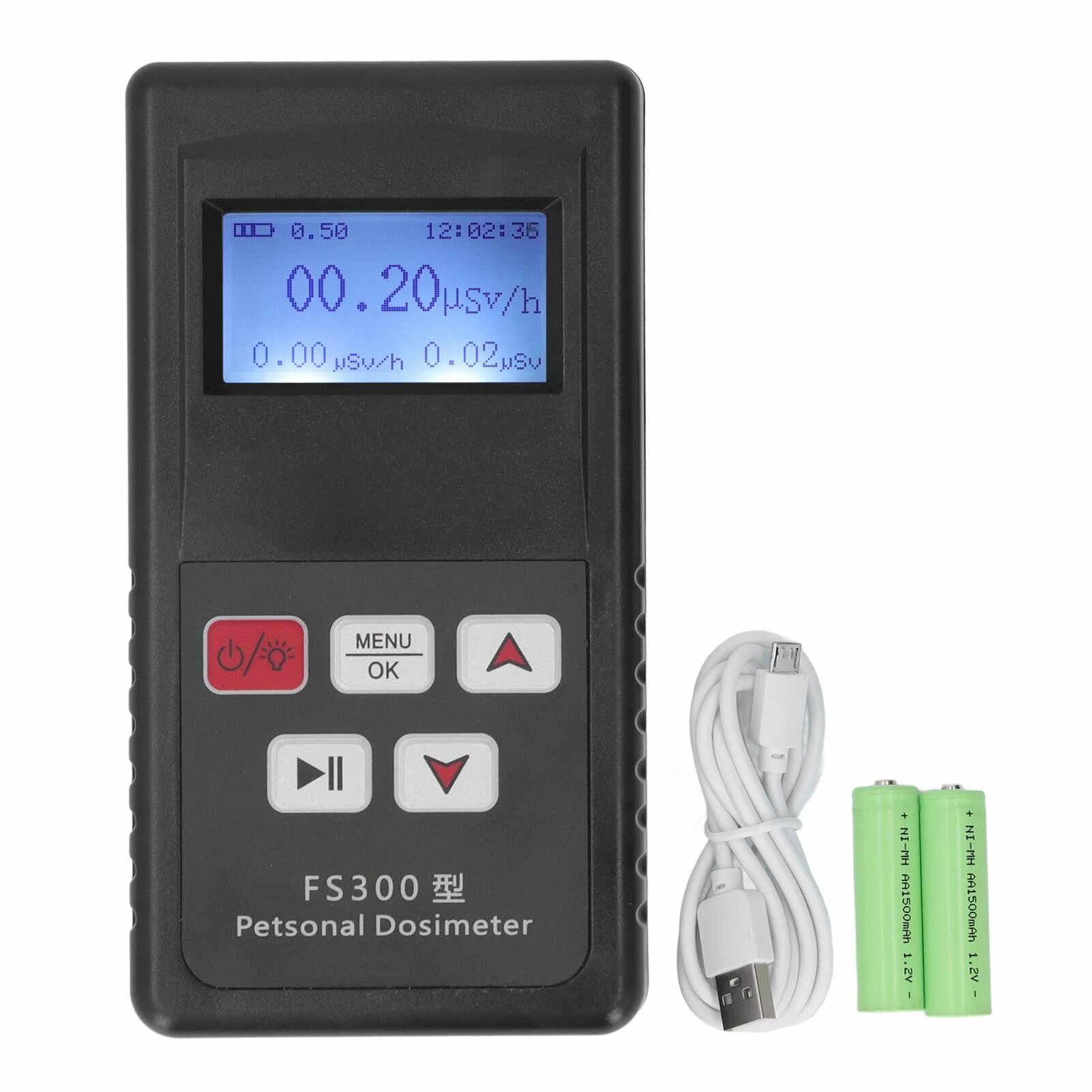 Дозиметр с отображением данных и сигнализацией