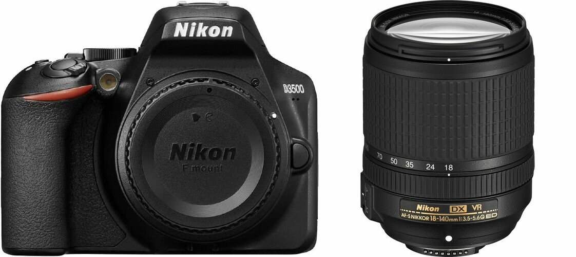 Зеркальный фотоаппарат Nikon D3500 Kit 18-140 VR