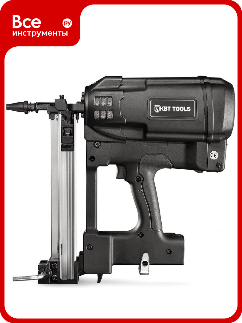 Газовый монтажный пистолет GCN-40Y профи КВТ 104523, для строительно монтажных работ бетону металлопрокатным изделиям