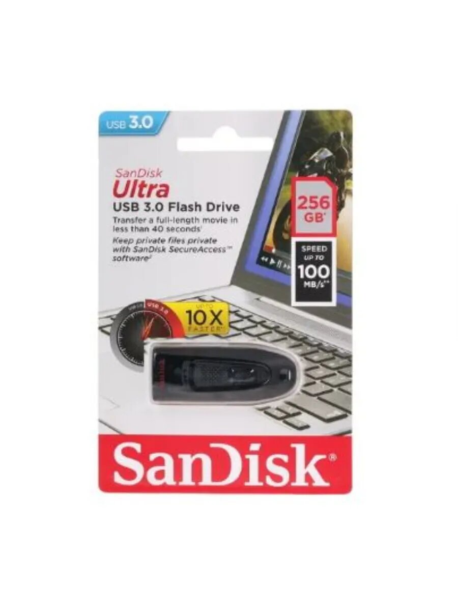 256 ГБ Ultra SDCZ48-256G-U46 черный USB 3.2 Gen 1 A