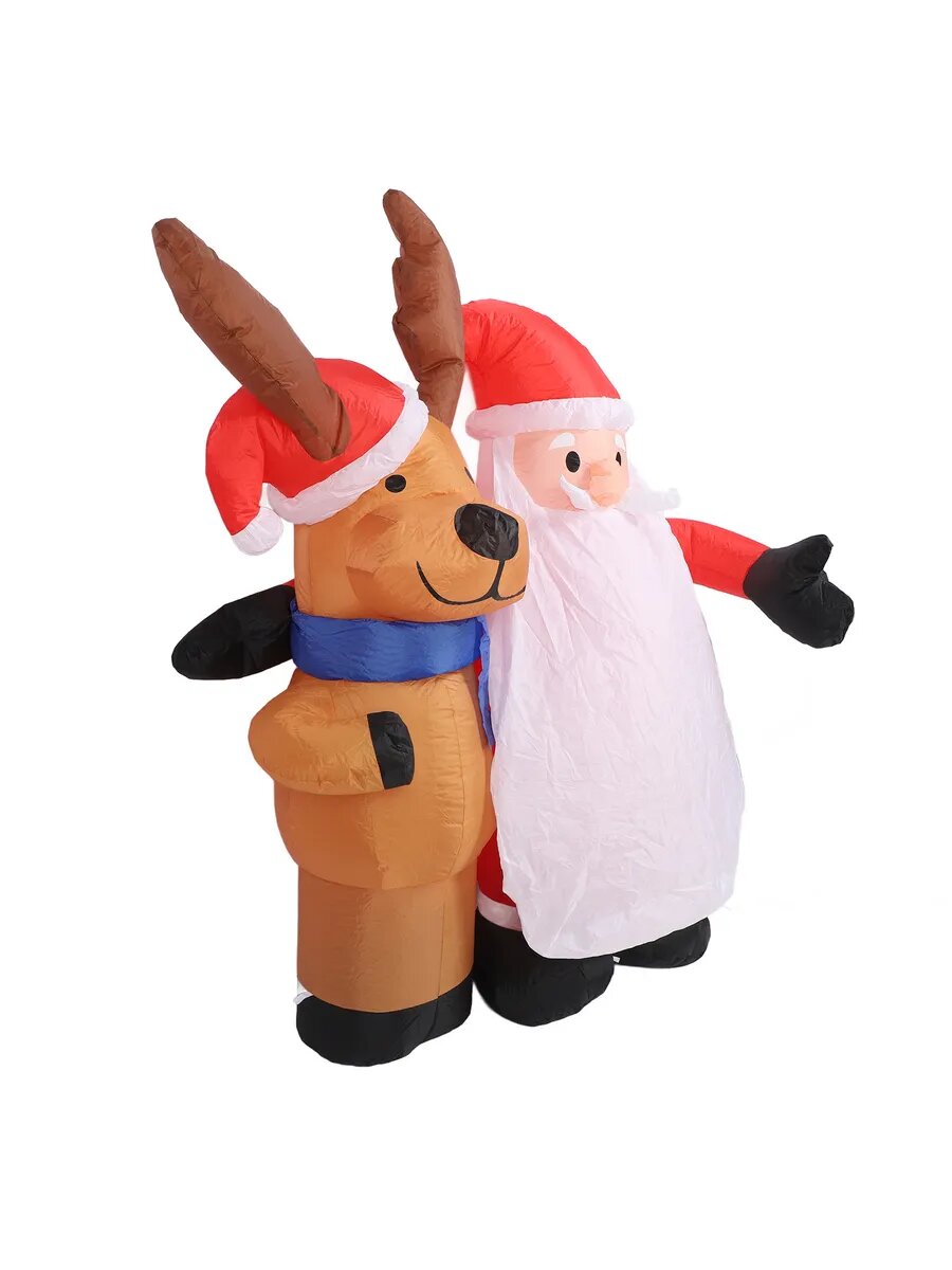 1,6 м надувная рождественская модель стариков и оленей,