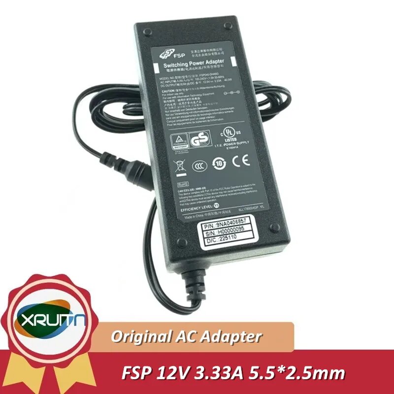 FSP040-DHAN3 FSP040-RHAN2 12 В 3,33 А импульсный адаптер питания зарядное устройство 40 Вт блок питания для ноутбука 5,5 мм * 2,5 мм, Without AC Cable