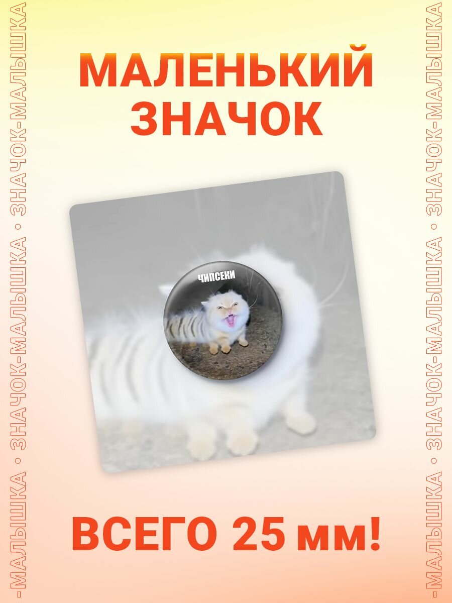 Мини Значок "Котогусеница"
