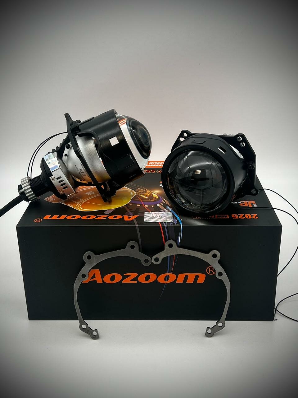 Би лед линзы Aozoom для Mazda 6 GJ 2012-2015 / Светодиодные линзы Аозум для Мазда 6