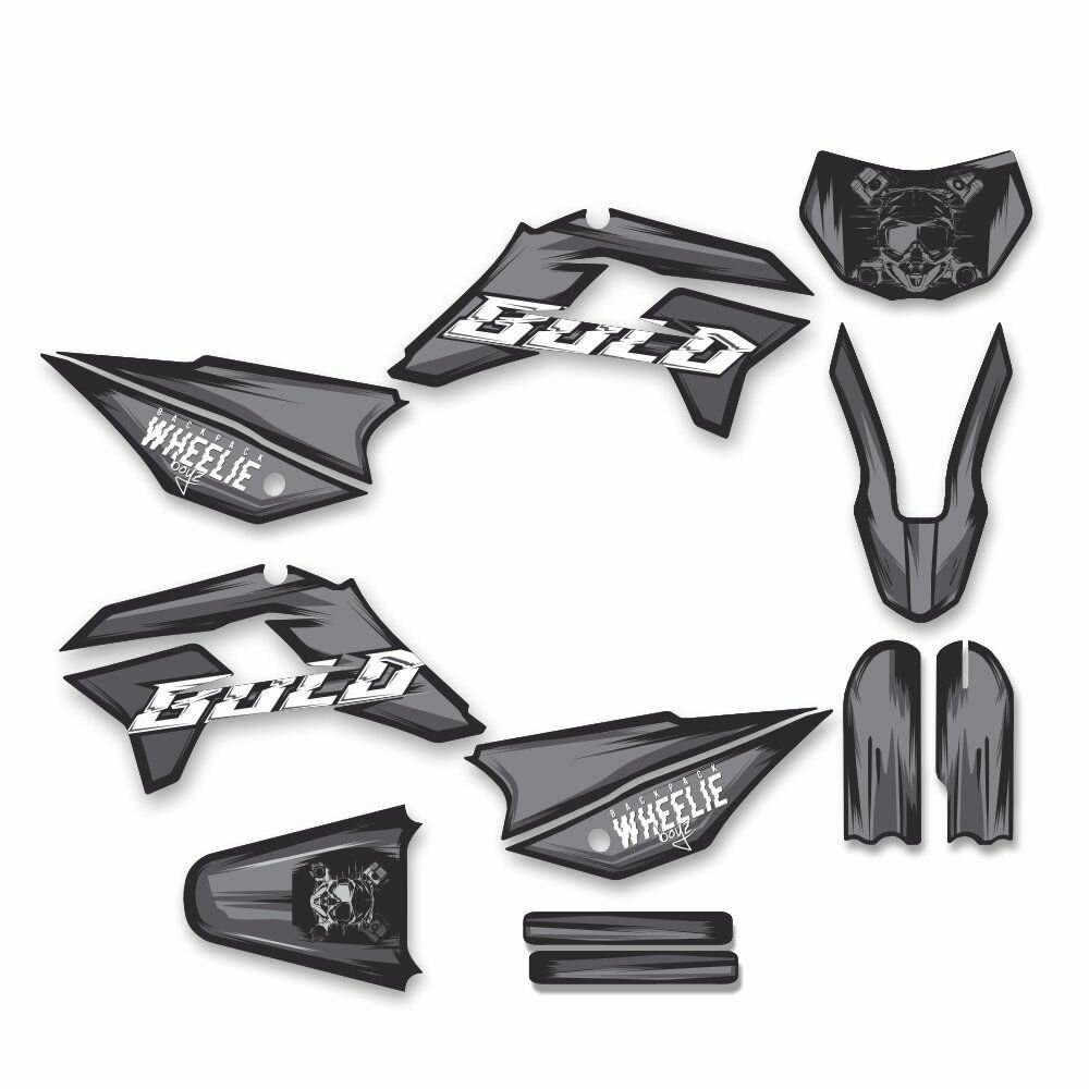 Комплект толстых наклеек на питбайк KAYO KRZ TT BASIC EVOLUTION YX