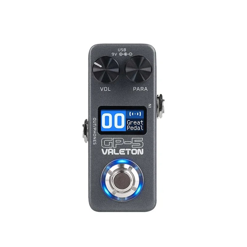 Электрогитара Valeton GP-5, устройство со встроенным эффектом, процессор, интеллектуальная портативная бас-гитара со встроенным эффектом