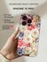 Чехол на Apple iPhone 15 Pro / Айфон 15 Про с принтом "Пастельные розы"