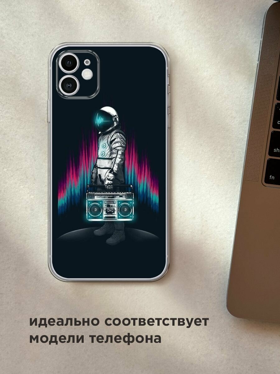 Чехол на Apple iPhone 11 / Айфон 11 с принтом "Космическая вечеринка" — фото 1