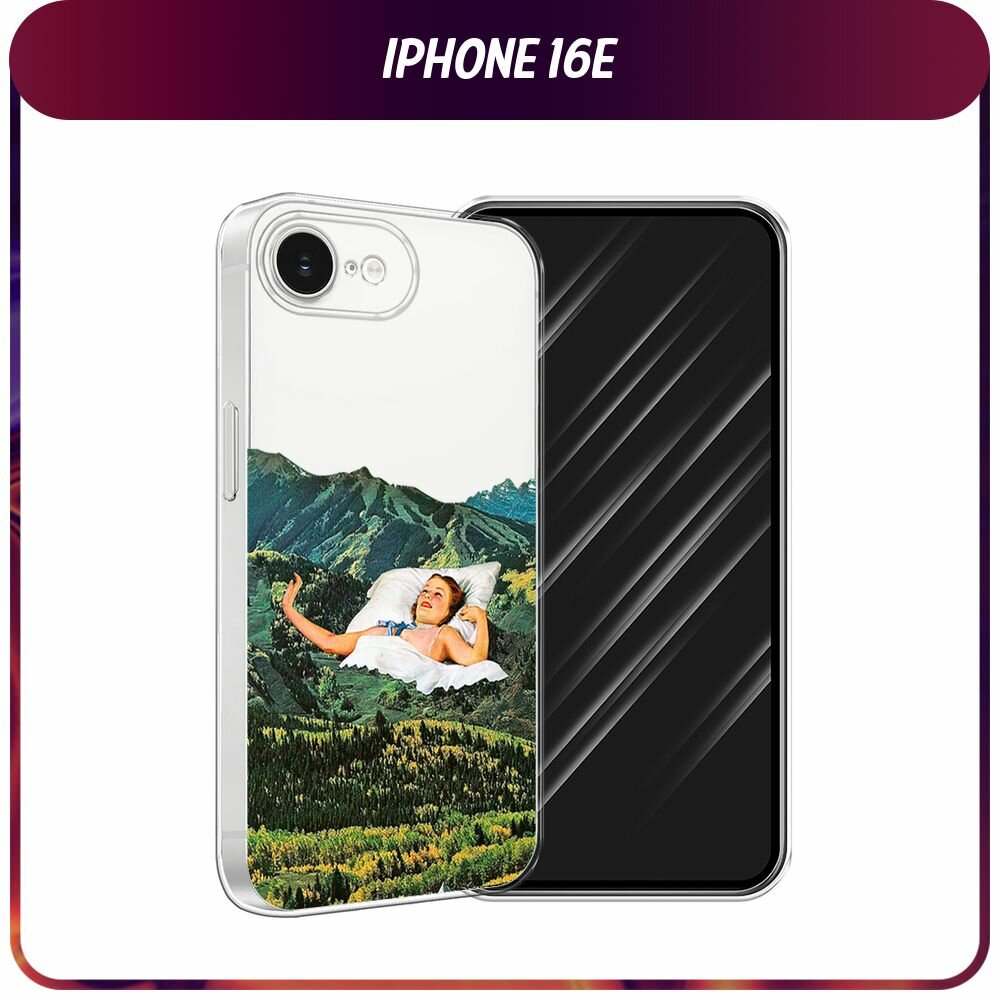 Чехол на Apple iPhone 16e/17e / Айфон 16е/17e с принтом Good morning, my darling, прозрачный