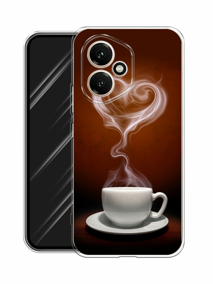 Силиконовый чехол на Honor 400 / Хонор 400 с принтом "Кофейная любовь" — фото 1