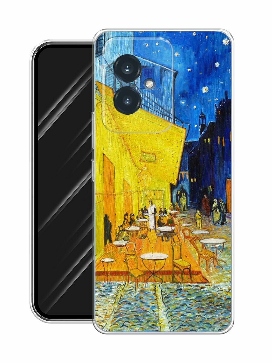 Чехол на Honor 100 / Хонор 100 с принтом "Ван Гог Желтый дом" — фото 1