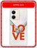 Чехол на Oppo A5x / Оппо А5x с принтом "Love holding hands - 14 февраля", прозра...