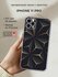 Чехол на Apple iPhone 11 Pro / Айфон 11 Про с принтом "Черные полигоны"