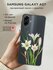 Чехол на Samsung Galaxy A07 / Самсунг А07 с принтом "White lily", прозрачный