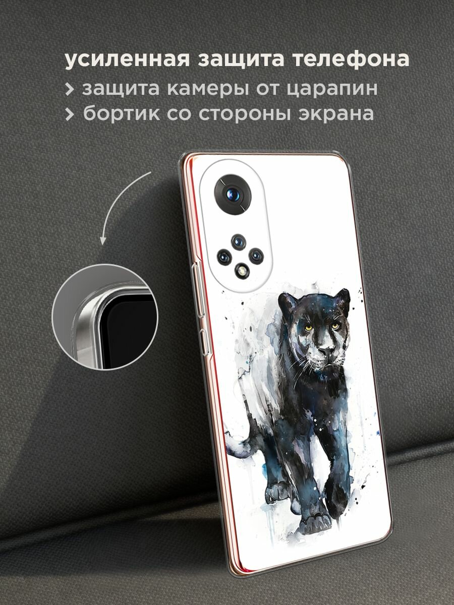 Чехол на Honor 50/Huawei Nova 9 / Хонор 50/Хуавей Нова 9 с принтом "Пантера арт 3" — фото 1