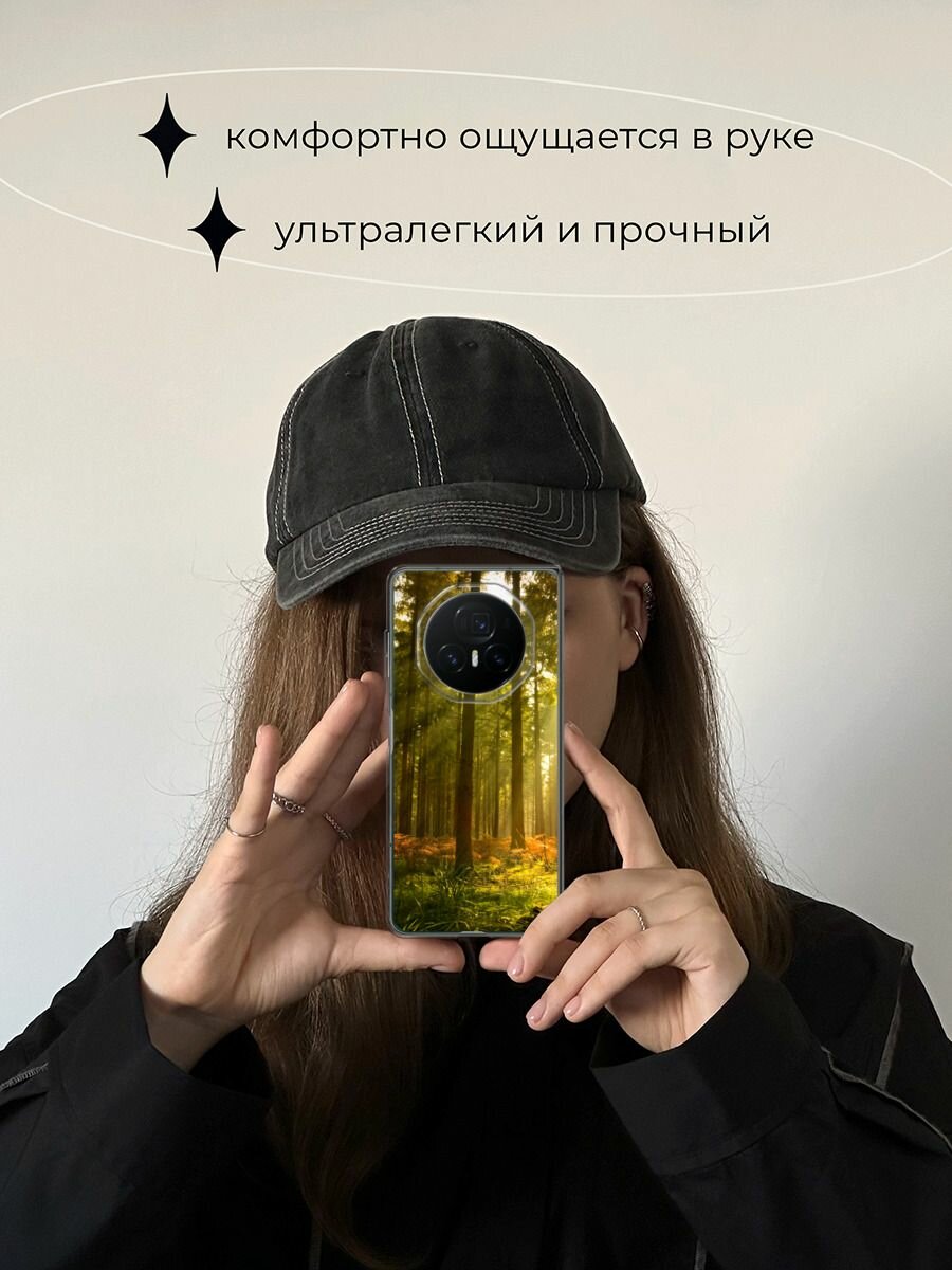 Силиконовый чехол на Honor Magic V3 / Хонор Мэджик V3 с принтом "Лес 7" — фото 1