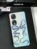 Чехол на Honor 90 / Хонор 90 с принтом "Полосатый голубой бант 2"