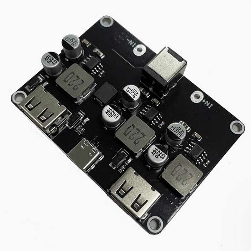 3-сторонний 12V24V К QC3.0 Быстрая Зарядка TYPE-C USB Плата Для Мобильного Телефона Модуль Быстрой Зарядки С Понижающим