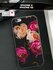 Чехол на Apple iPhone 6 / Айфон 6 с принтом "Розовые пионы на черном"