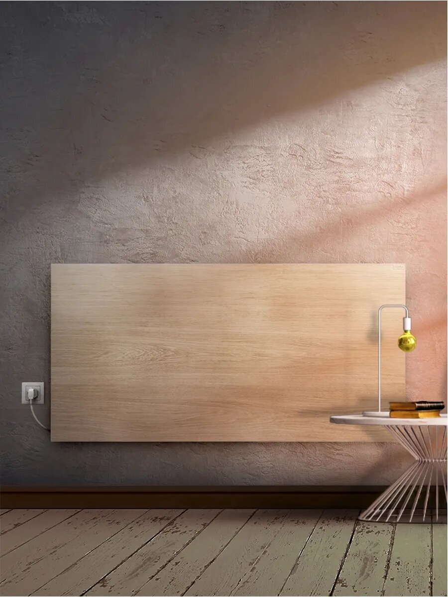 Обогреватель электрический керамический LUXOR W300 WOOD LIGHT, влагозащитный, настенный и напольный, 300Вт, 6 кв. м.