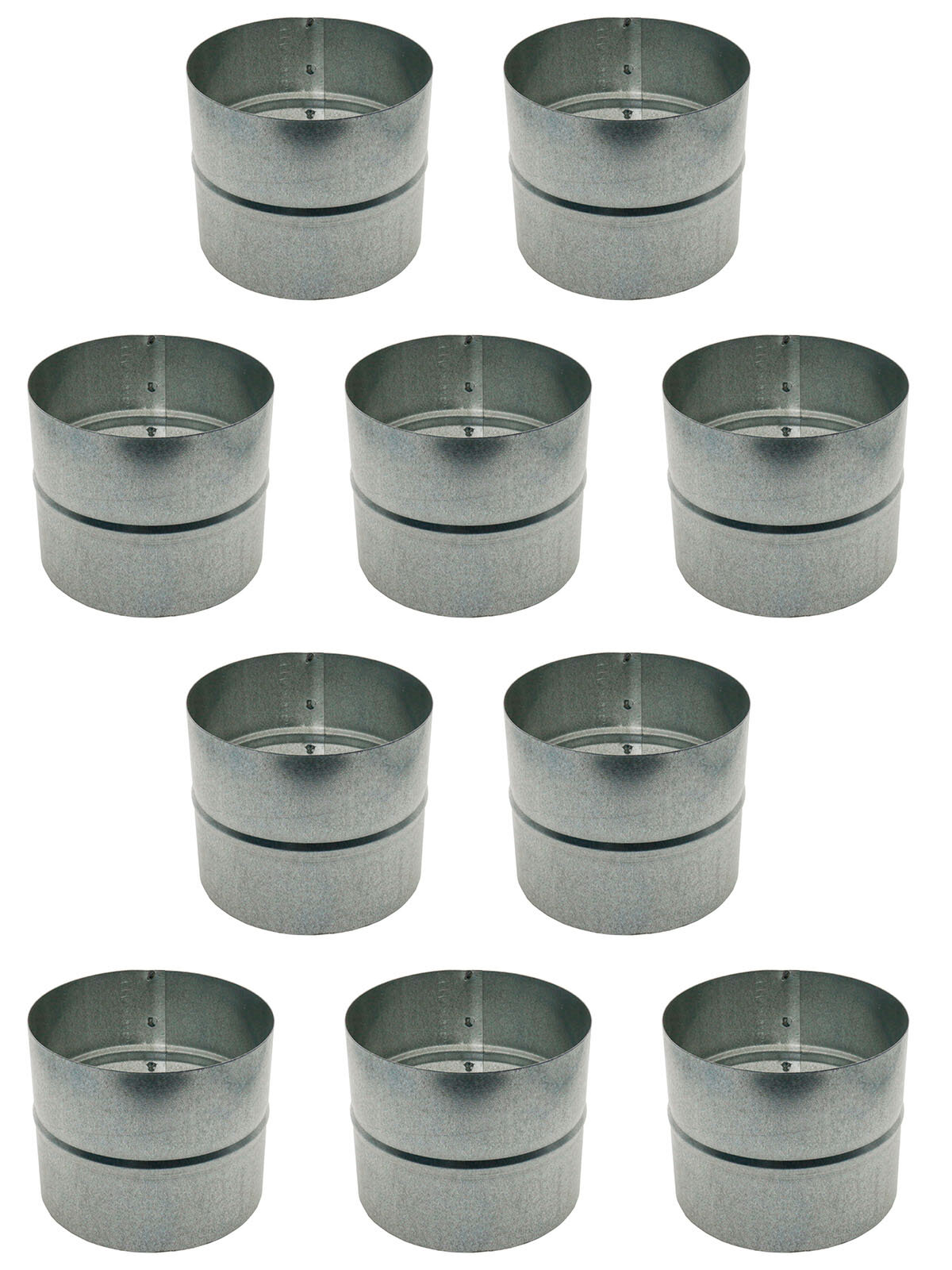 Соединитель для круглых воздуховодов d200 мм оцинкованный Pro (10 шт.)